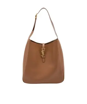 Saint Laurent Le 5 À 7 Large Leather Hobo Bag - Brown