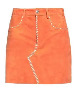 Marni Suede Flared Skirt With Appliqués