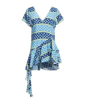 Marni Polka Dot Crepe Ruched Top