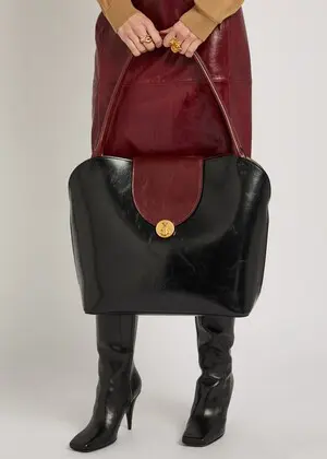 Versace Large Leather Tote Bag