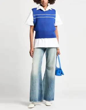 MAISON MARGIELA Sleeveless Wool V-neck Knit Sweater