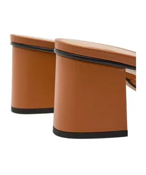 Valentino Garavani Leather Mules With Vlogo Plaque