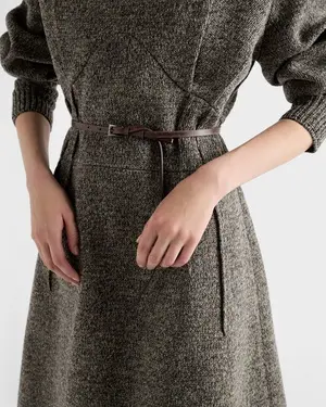 Prada Mouliné Wool Dress