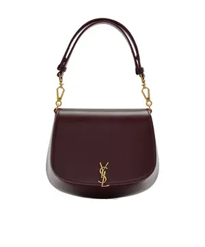 Saint Laurent Voltaire Leather Shoulder Bag - Red