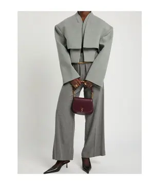 Saint Laurent Voltaire Leather Shoulder Bag