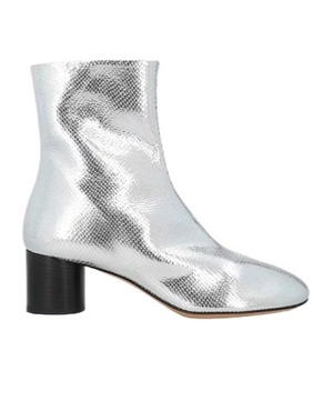 Isabel Marant Étoile Metallic Snakeskin Ankle Boots