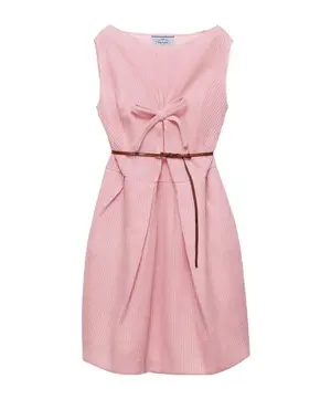 PRADA Wool Knit Dress With Bow