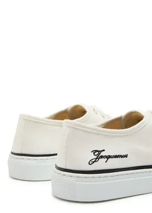 Jacquemus Les Fefe Logo-embroidered Canvas Sneakers