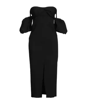 Isabel Marant Étoile Solid Color Short Sleeve Dress - Black