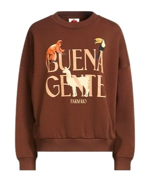 Farm Rio Printed Fleece Sweatshirt