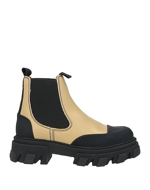 GANNI Platform Leather Boots - Black