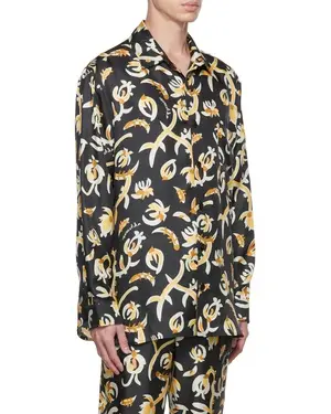 Nanushka Jari Graphic Printed Button-up Shirt