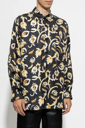 Nanushka Jari Graphic Printed Button-up Shirt