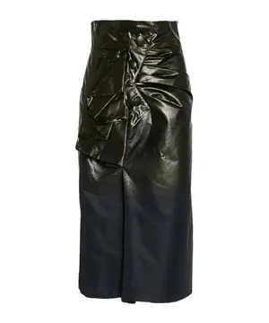 MAISON MARGIELA Color-block Ruffled Umbrella Skirt