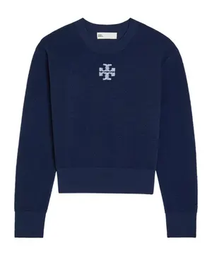 TORY BURCH Logo Wool-blend Jumper