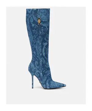 Versace Barocco Medusa '95 Knee-high Boots - Blue