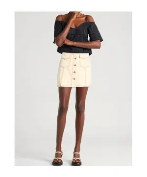 Farm Rio Button-down Skirt