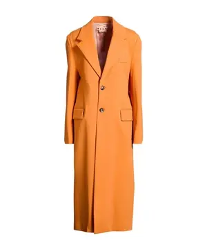 Marni Single-breasted Overcoat - Orange