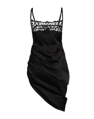 Jacquemus Asymmetrical Ruched Mini Dress