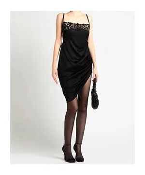 Jacquemus Asymmetrical Ruched Mini Dress