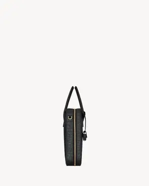 Saint Laurent Sac De Jour Large Slim Bauletto Bag In Alligator