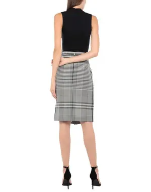 Burberry Midi Pencil Skirt With Signature Print