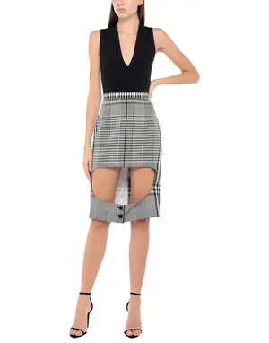 Burberry Midi Pencil Skirt With Signature Print