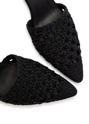 Jacquemus Les Espadrilles 80 Macramé Wedge Sandals