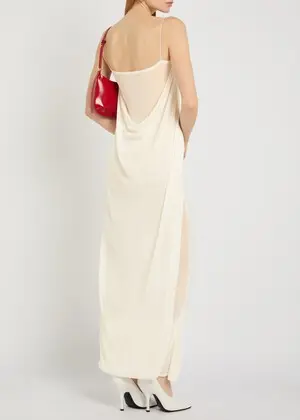 Jacquemus La Robe Maille Plumetis Mesh Maxi Dress