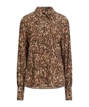 Isabel Marant Étoile Leopard Print Long Sleeve Shirt