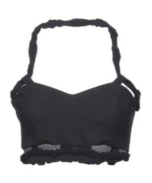 GANNI Halterneck Cropped Top