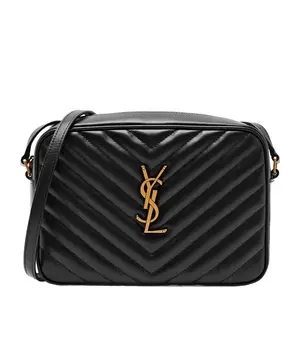 Saint Laurent Lou Quilted Leather Cross-body Bag - Black