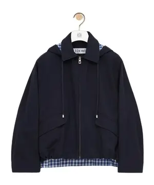 Loewe Long-sleeved Zip-up Jacket With Detachable Hood