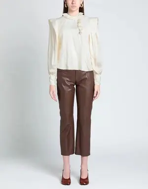 Isabel Marant Étoile Plain Colour Gathered Long Sleeve Blouse