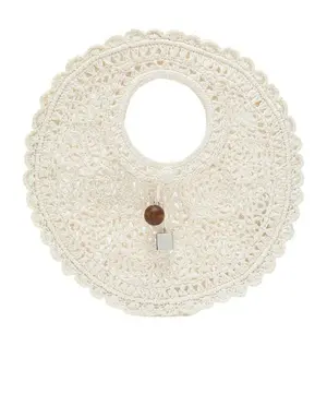 Jacquemus Le Petit Rond Spiaggia Raffia Basket Bag - White