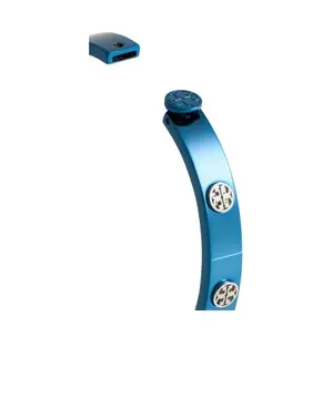 Tory Burch Enamel Bangle Bracelet With Logo Motif