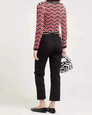 GANNI Crochet Knit Cardigan With Button Fastenings
