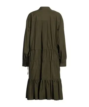 Marni Solid Color Long-sleeve Shirt Dress