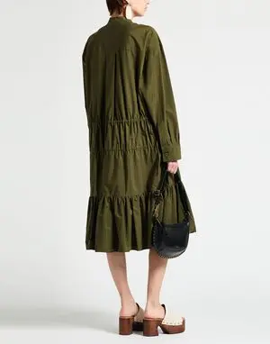 Marni Solid Color Long-sleeve Shirt Dress