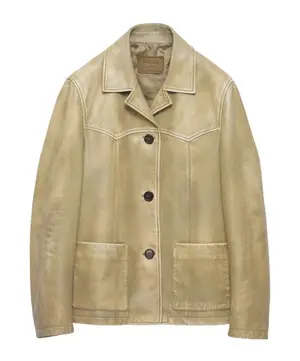 Prada Nappa Leather Jacket - Colonial Beige