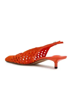 Jacquemus Les Slingbacks Cubisto 35 Leather Slingback Pumps