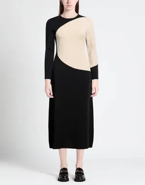 Tory Burch Color-blocked Long Sleeve Dress