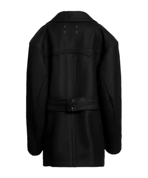 MAISON MARGIELA Double-breasted Felt Coat