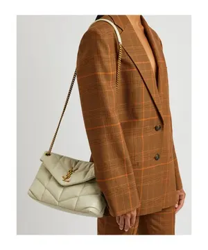 Saint Laurent Lou Puffer Small Leather Shoulder Bag