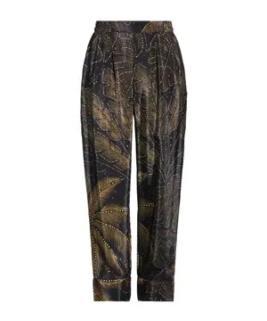 Farm Rio Elastic Waist Casual Pants - Black