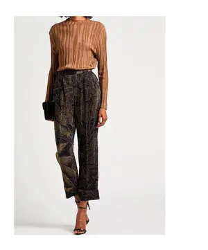 Farm Rio Elastic Waist Casual Pants