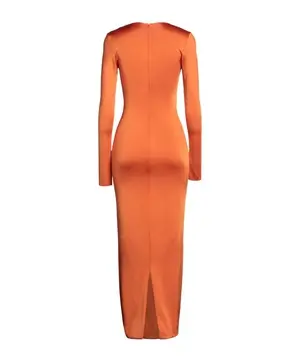Marni Fitted Long Sleeve Maxi Dress