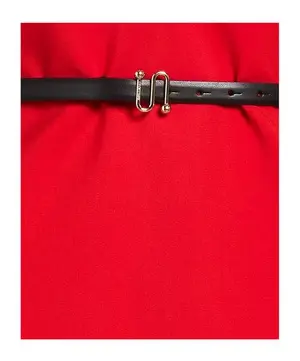 Sportmax Minimalist Solid Color Dress