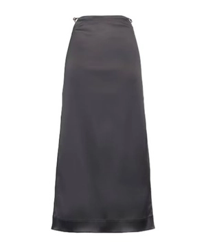GANNI Flared Satin Skirt