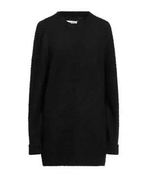 MAISON MARGIELA Solid Color Lightweight Knit Sweater - Black